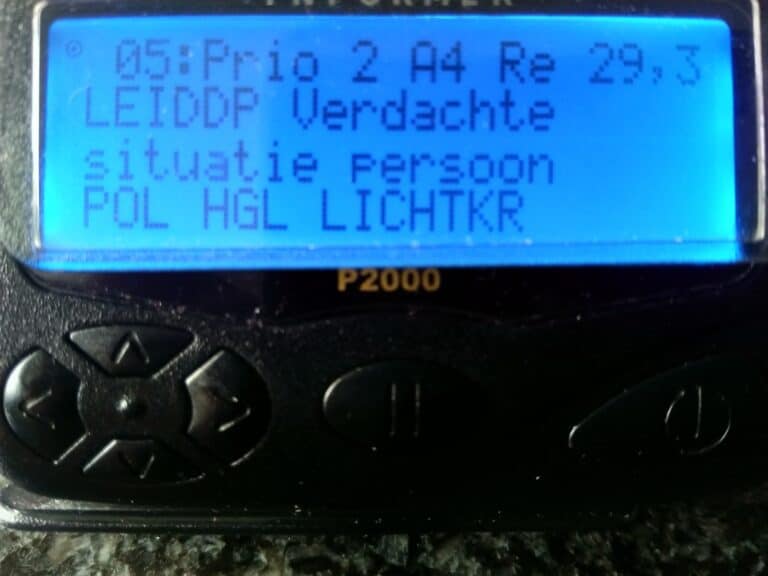 P2000 online meldingen ontvangen: P2000 pager